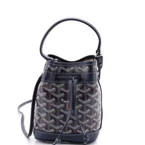 Goyard Petit Flot Bucket Bag Coated Canvas Mini
