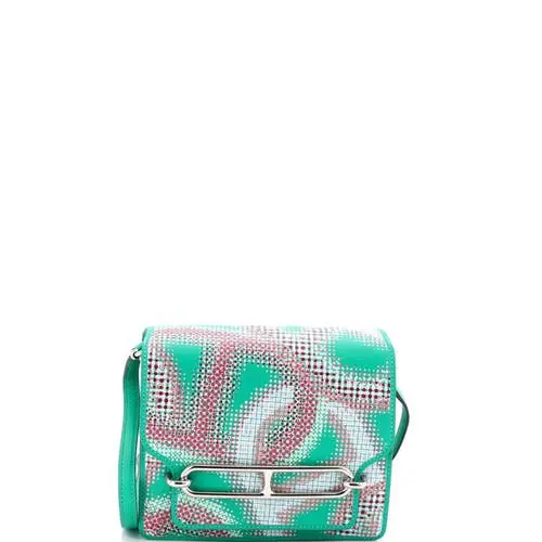 Hermès Circuit 24 Faubourg Roulis Bag Printed Swift 18 - Green