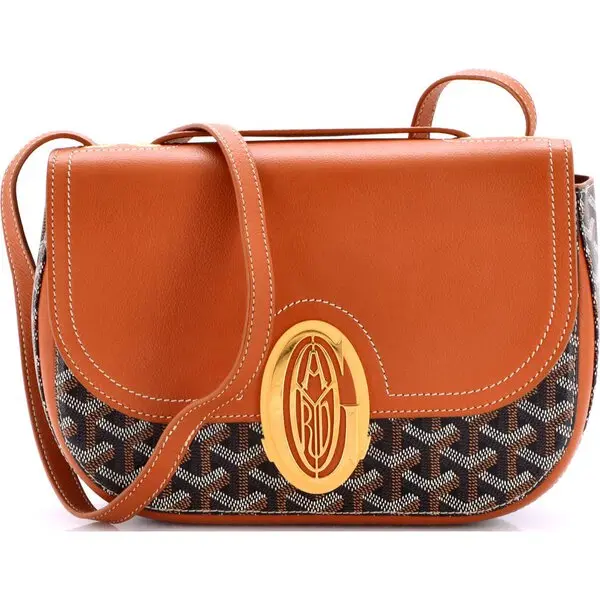 Goyard 233 Bag Coated Canvas And Leather - Brown