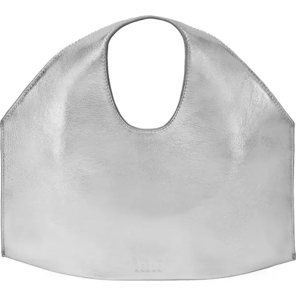 BEHNO Le Sac Metallic Leather Bag - Silver