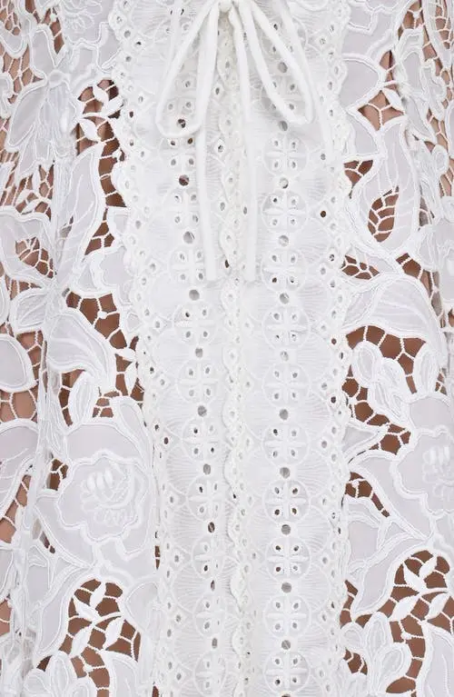 House Of Cb Bianca Lace Cutout Mini Dress