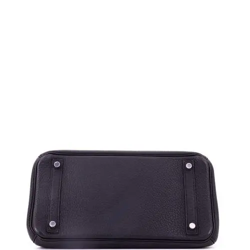 Hermès Birkin Handbag Fjord With Palladium Hardware 30 - Black