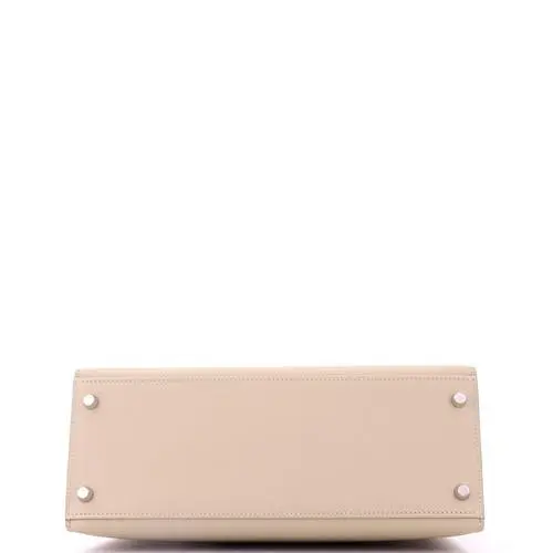 Hermès Kelly Handbag Light Epsom With Palladium Hardware 28