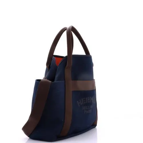 Hermès Sac De Pansage Groom Handbag Canvas