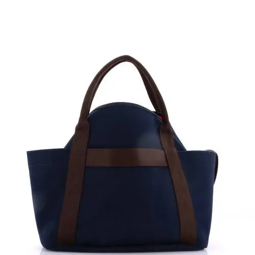Hermès Sac De Pansage Groom Handbag Canvas