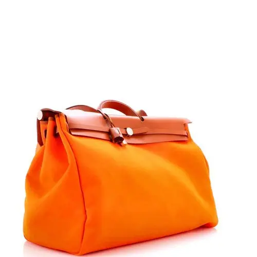 Hermès Herbag Cabine Toile And Leather