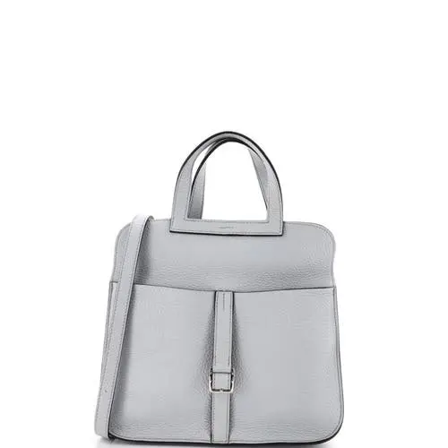 Hermès Halzan Bag Clemence 22 - Blue