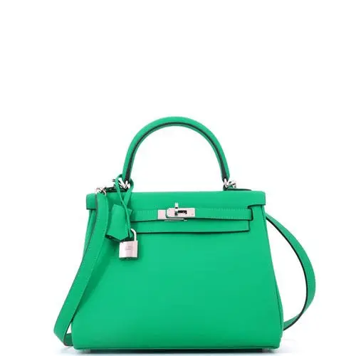 Hermès Kelly Handbag Swift With Palladium Hardware 25