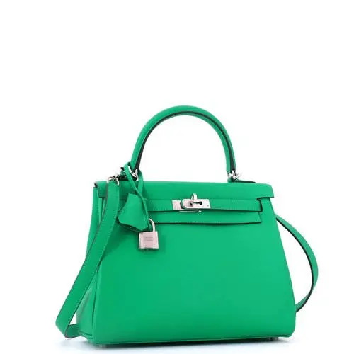 Hermès Kelly Handbag Swift With Palladium Hardware 25