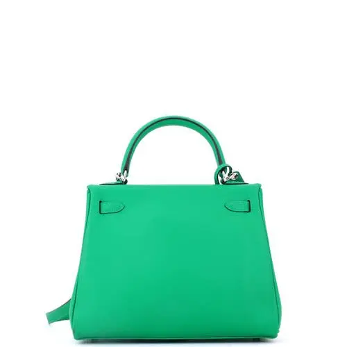 Hermès Kelly Handbag Swift With Palladium Hardware 25