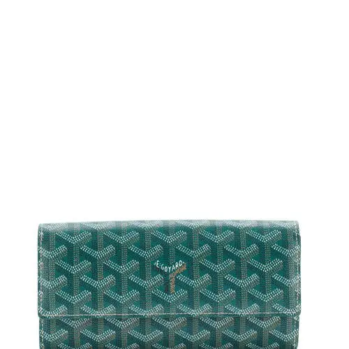 Goyard Varenne Wallet Coated Canvas Long - Green