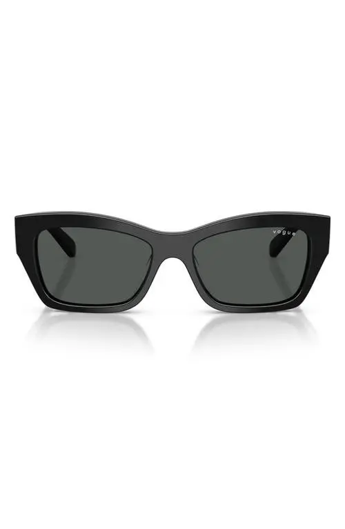 VOGUE Vo5658su 53mm Butterfly Sunglasses - Black/dark Grey