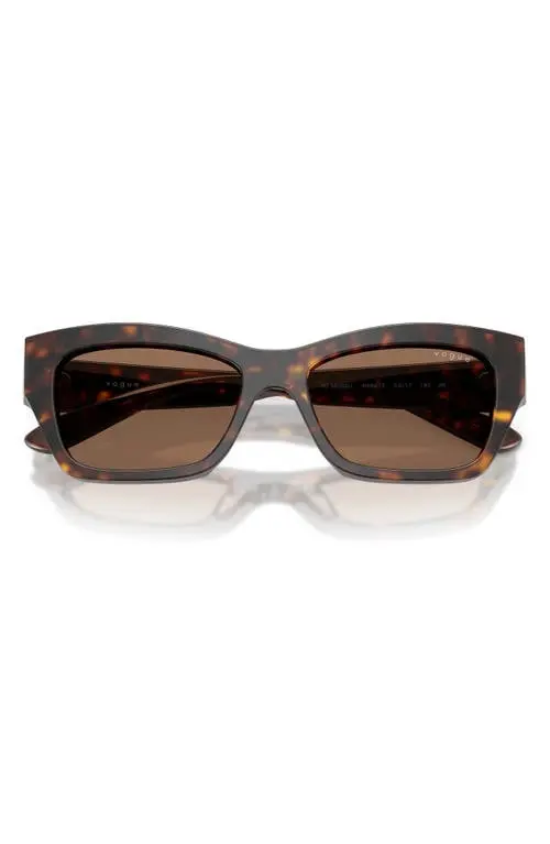 VOGUE Vo5658su 53mm Butterfly Sunglasses - Dark Havana/dark Brown