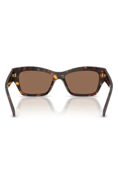 VOGUE Vo5658su 53mm Butterfly Sunglasses - Dark Havana/dark Brown
