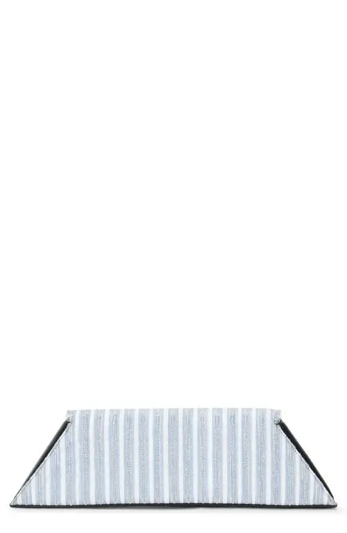 BEHNO Diana Floral Leather Clutch - Black/blue