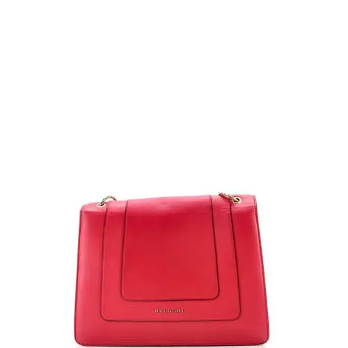 BVLGARI Serpenti Forever Square Shoulder Bag Leather Large
