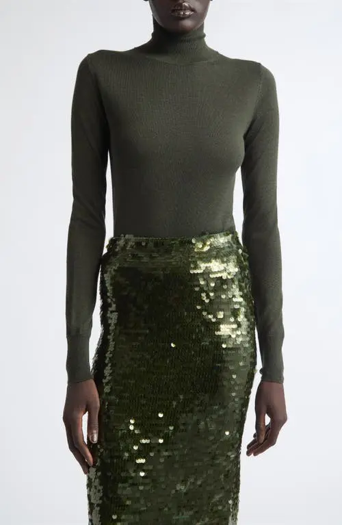 Carolina Herrera Turtleneck Sweater - Forest Green