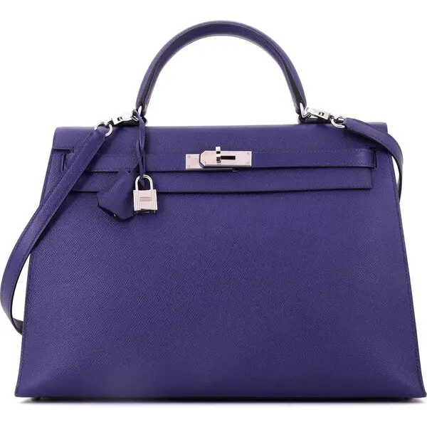 Hermès Kelly Handbag Epsom With Palladium Hardware 35