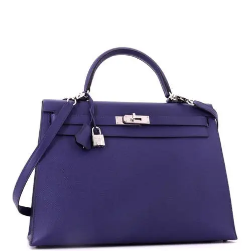 Hermès Kelly Handbag Epsom With Palladium Hardware 35