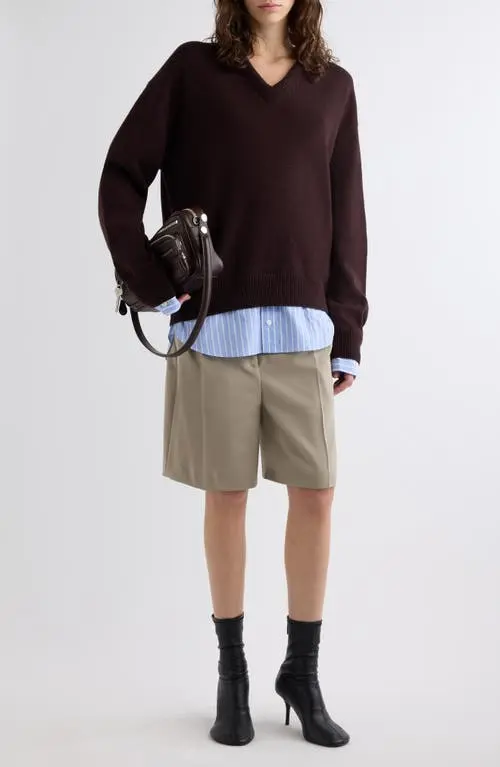 Acne Studios Karooniv Wool V-neck Sweater