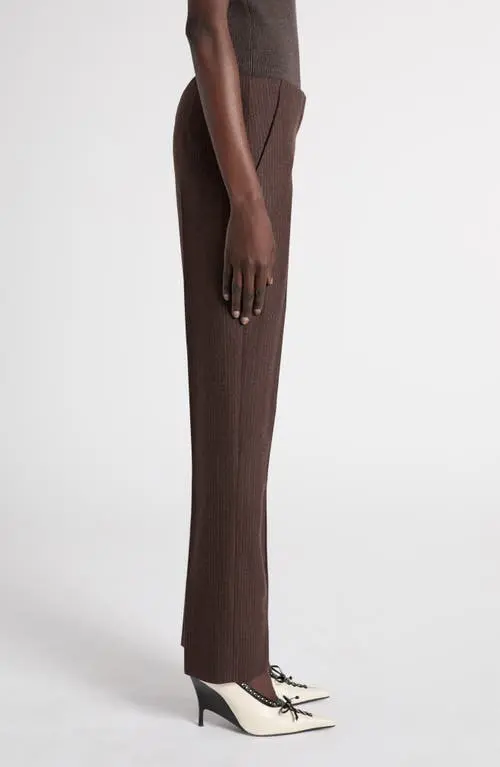 Alexander McQueen Striped Wool Cigarette Trousers