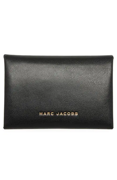 Marc Jacobs Scene Snap Leather Card Holder - Black