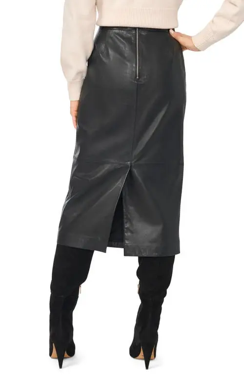 Ted Baker London Salma Leather Midi Skirt