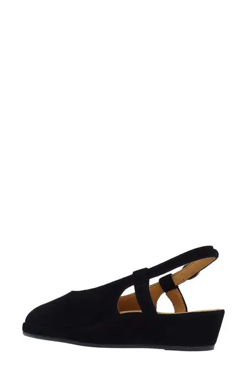 L'AMOUR DES PIEDS Brisella Slingback Wedge Sandal - Black