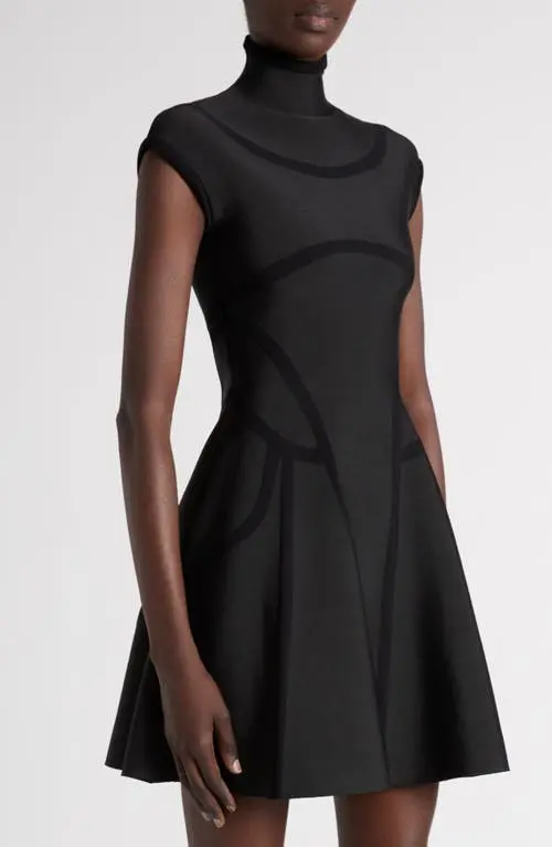 Alexander McQueen Panelled Silk Minidress