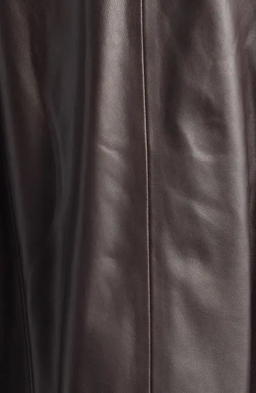 Nour Hammour Nhour Hammour Oversized Lambskin Leather Jacket With Stand Collar