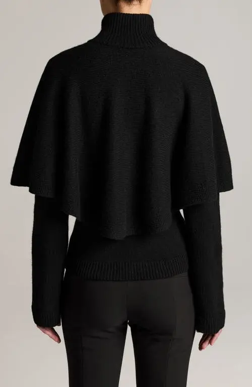 Vince Turtleneck Cape Cardigan