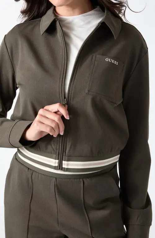 Guess Goliarda Full Zip Jacket - Medium Brown