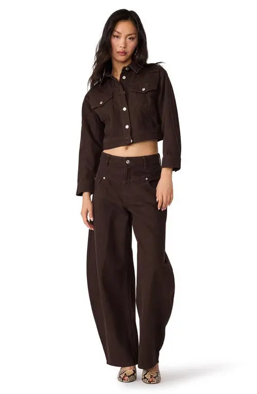 Steve Madden Dove Cropped Denim Jacket
