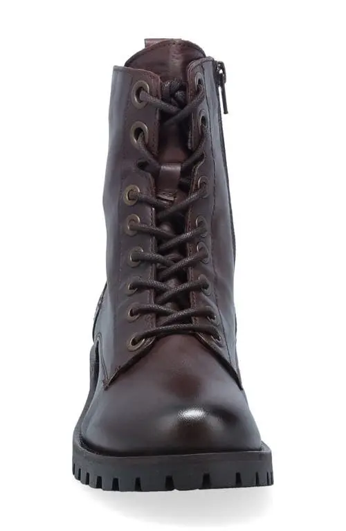Miz Mooz Amirah Lace-up Platform Bootie - Brown