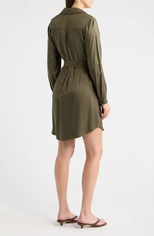 Bella Dahl Multi Stitch Belted Shirtdress