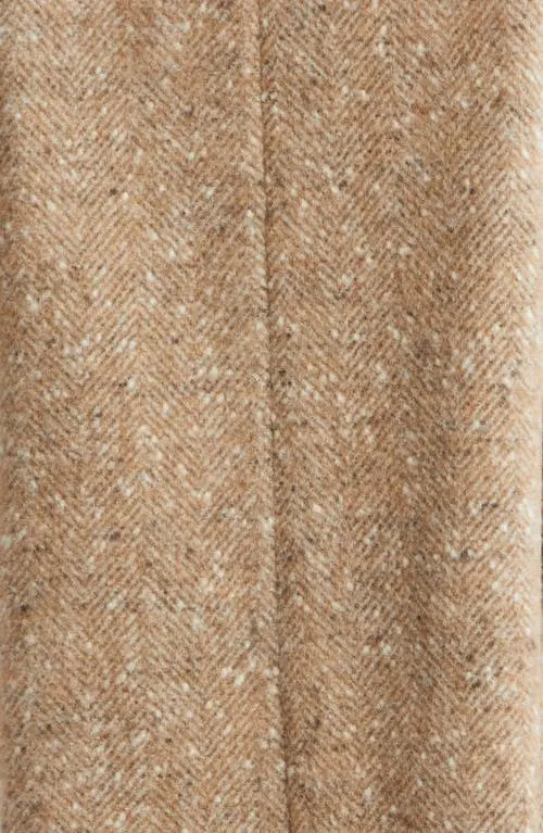 Herno Alpaca Blend Herringbone Trench Coat
