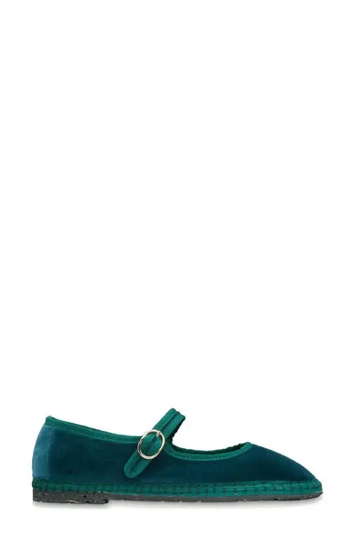 FLABELUS Leonor Mary Jane Flat - Green