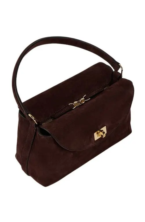 Sandro Le Mini Grand Bazaar Suede Bag