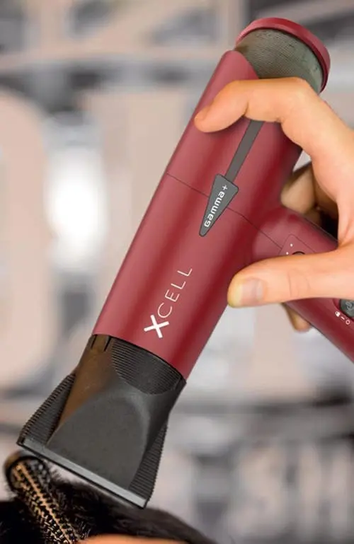 GAMMA + Xcell Ultra-lightweight Ionic Hair Dryer - Matte Red