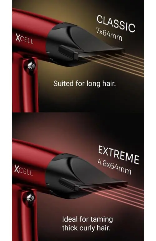 GAMMA + Xcell Ultra-lightweight Ionic Hair Dryer - Matte Red