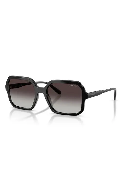 VOGUE 55mm Vo5696s Square Sunglasses - Black/grey Gradient
