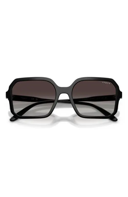 VOGUE 55mm Vo5696s Square Sunglasses - Black/grey Gradient