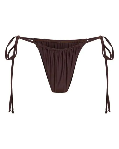 VACAY SWIMWEAR Rio Bikini Bottom - Chocolate