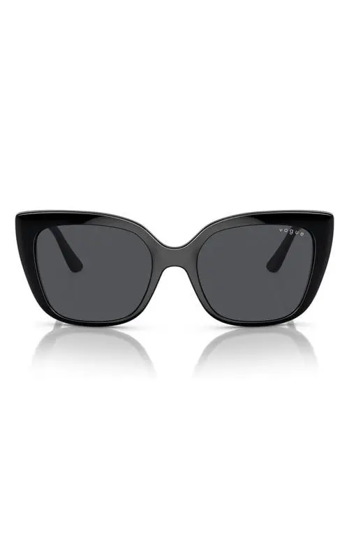 VOGUE Vo5337s 53mm Square Cat Eye Sunglasses - Black/grey