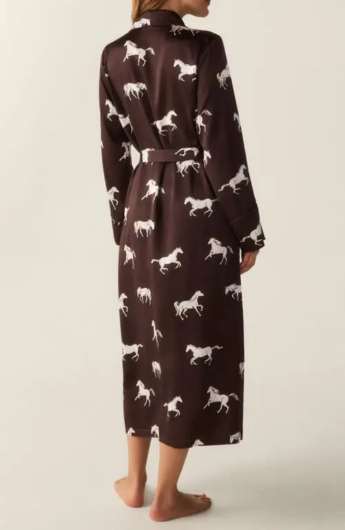 PETITE PLUME Highgrove Silk Robe