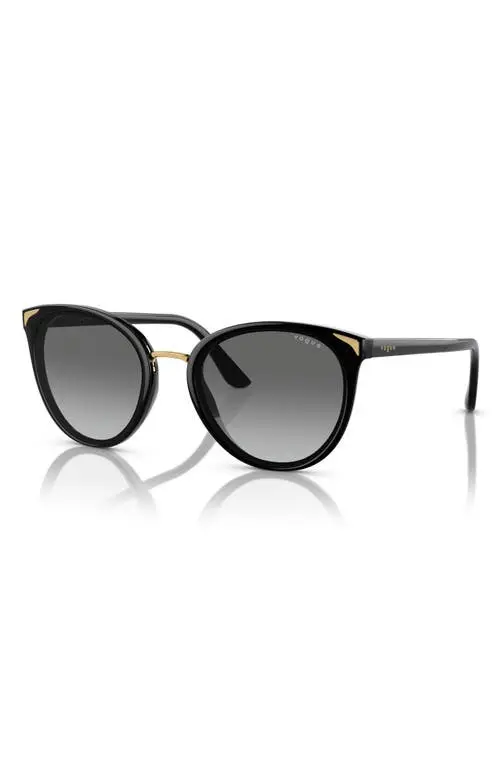 VOGUE Gradient Butterfly Sunglasses - Black/grey Gradient