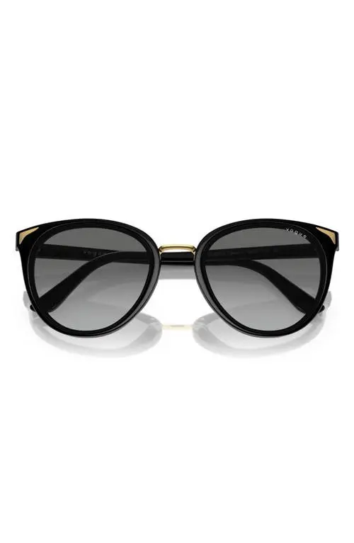 VOGUE Gradient Butterfly Sunglasses - Black/grey Gradient