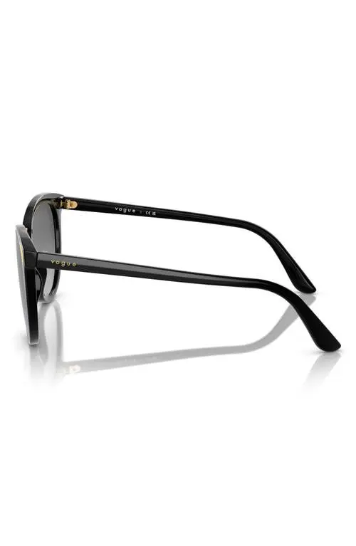 VOGUE Gradient Butterfly Sunglasses - Black/grey Gradient