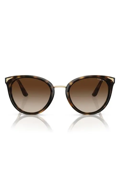 VOGUE Vo5230s 54mm Gradient Butterfly Sunglasses - Dark Havana/brown Gradient