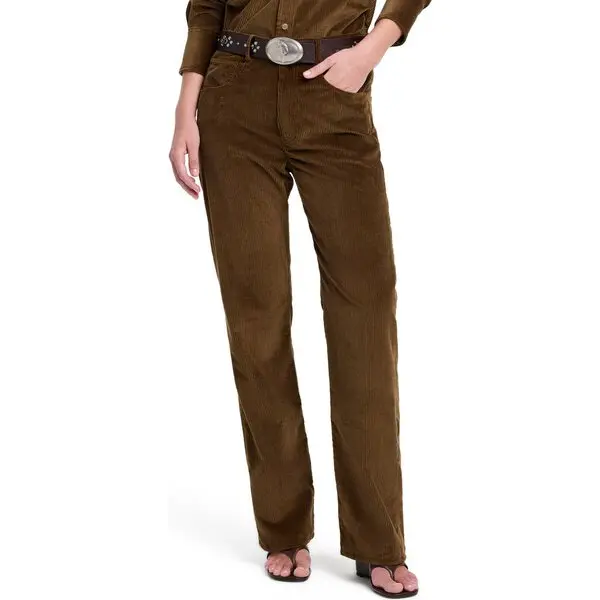 TWP Kent Straight Leg Corduroy Pants - Pinecone